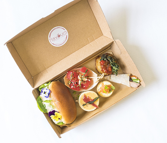 Canape meal box - Flavours Catering + Events