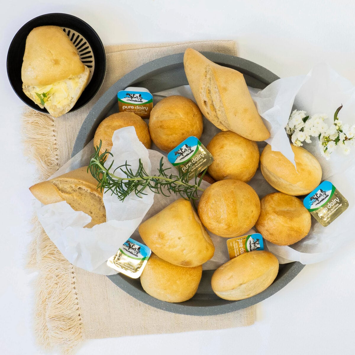 Artisan rolls - Flavours Catering + Events