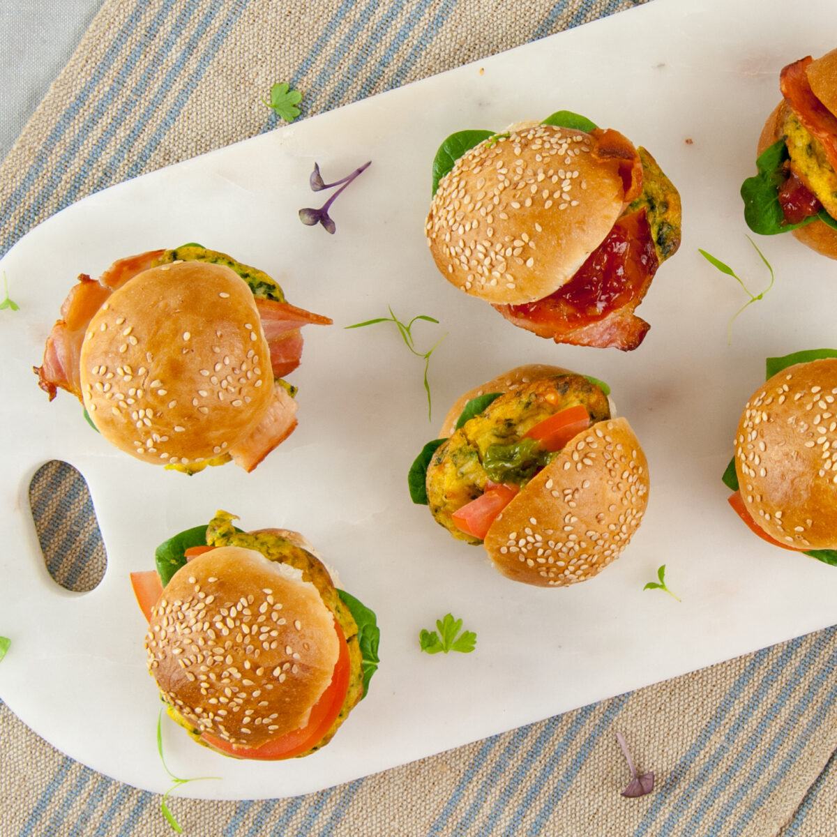 Breakfast sliders - Flavours Catering + Events