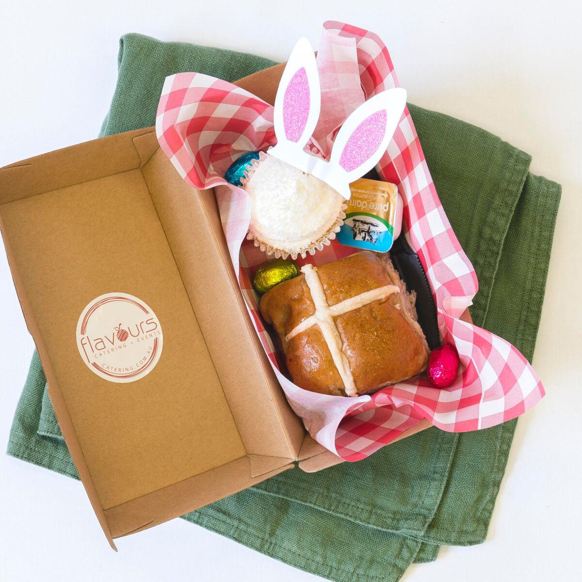 Hot Cross Bun Gift Box - Flavours Catering + Events
