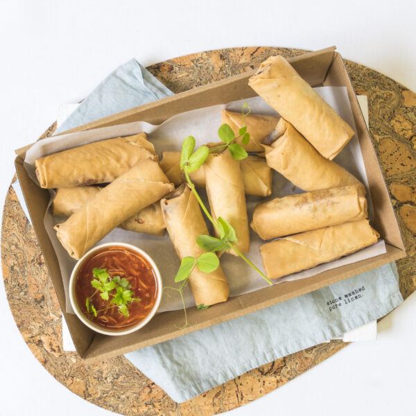 Vegetarian spring roll, carrot & sweet chilli dipper - Flavours ...
