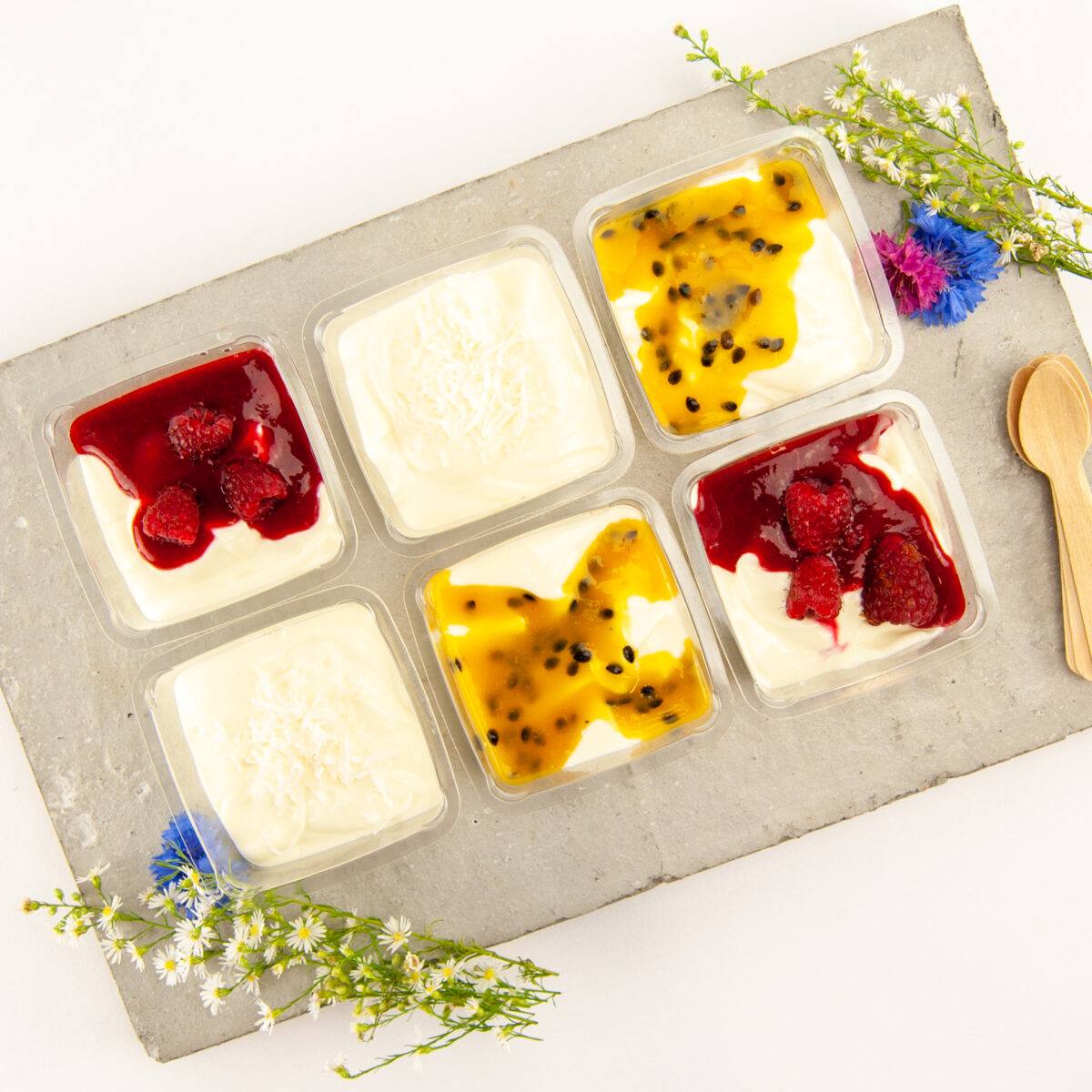 Fruit compote yoghurt cup - Flavours Catering + Events