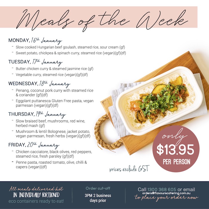 Download Menus - Flavours Catering + Events